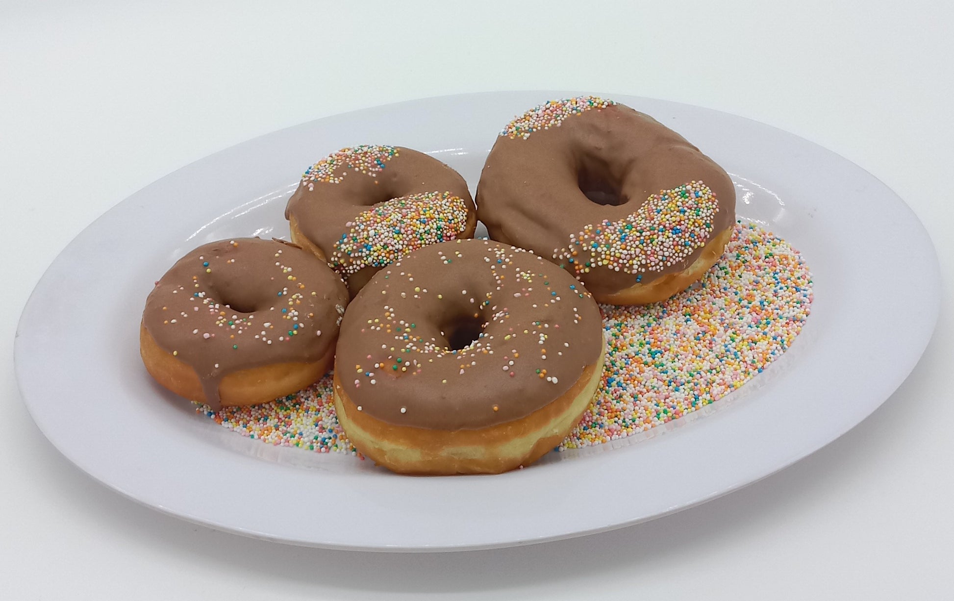 Round Chocolate Covered Donuts – Delivery24